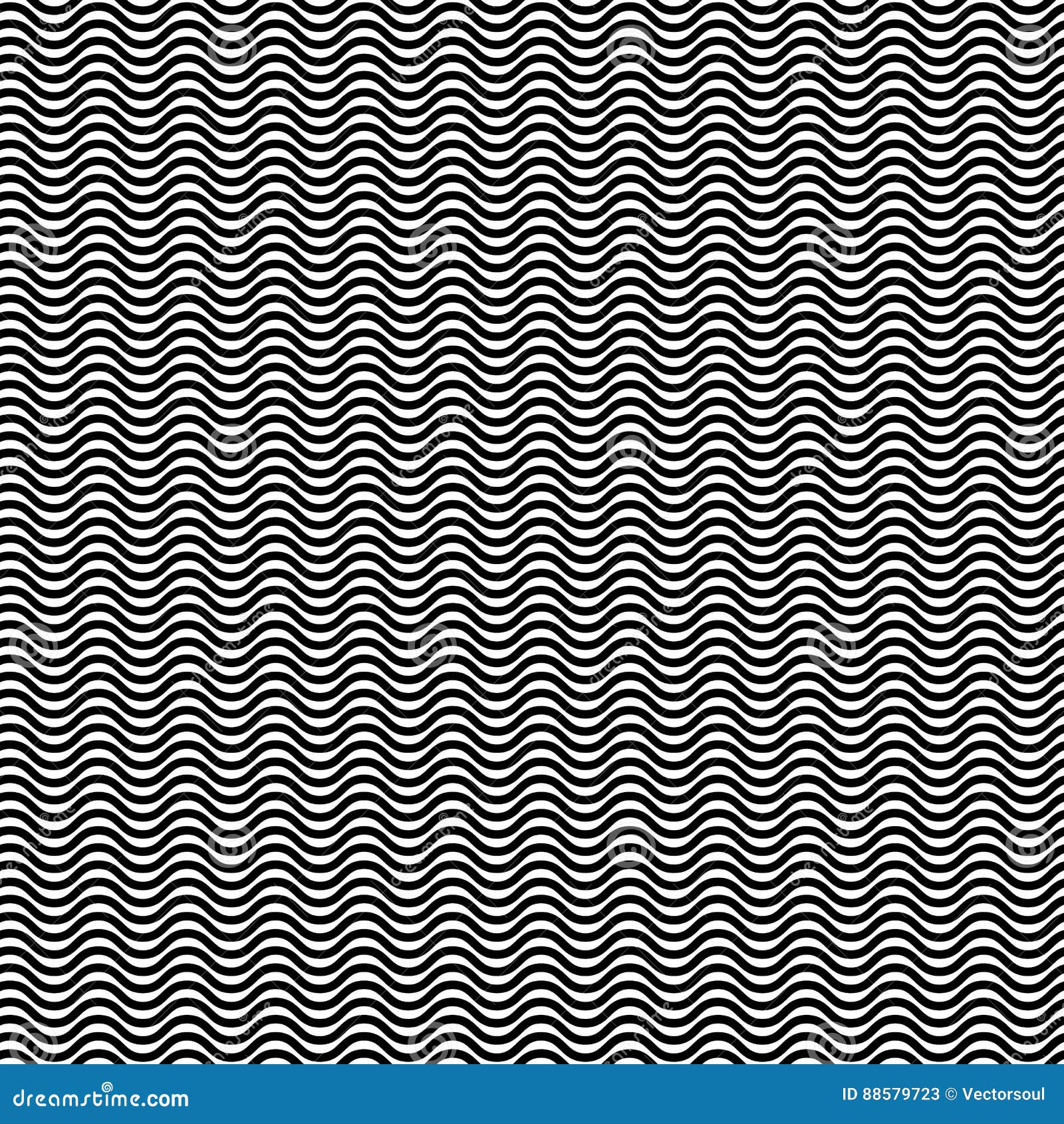 Wavy Zigzag Lines Seamless Pattern. Distorted Lines Texture Stock ...