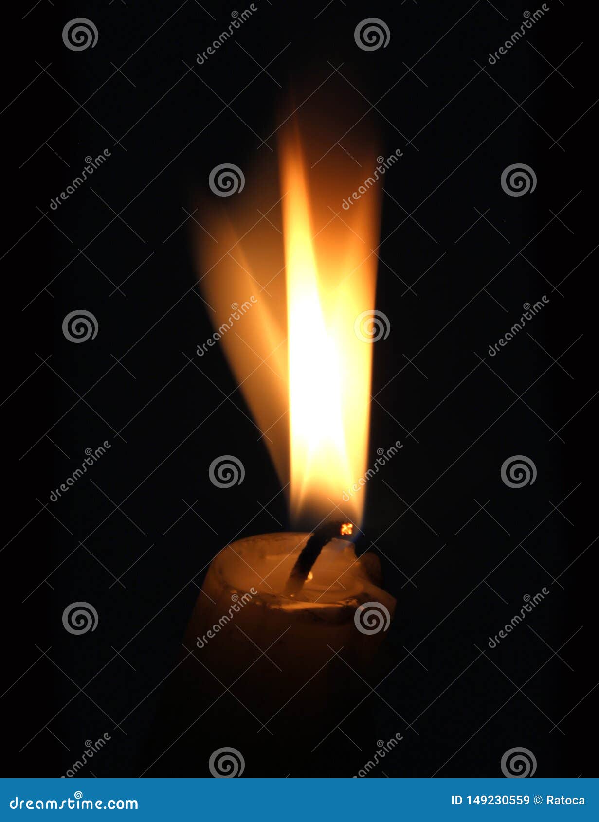 Wax candle flame stock image. Image of candle, light - 149230559