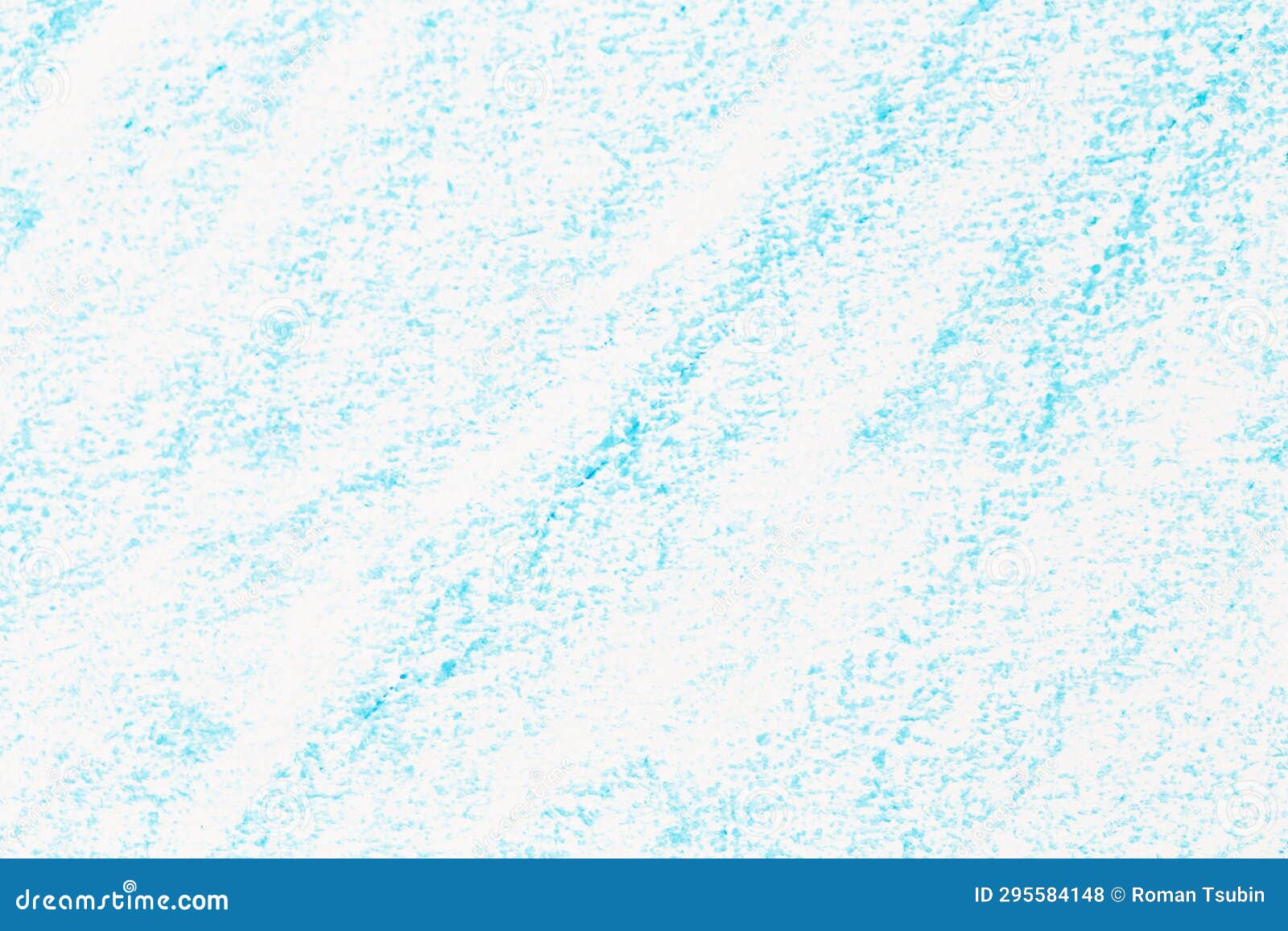 Wax Crayon Hand Drawing Blue Background Stock Photo - Image of ...