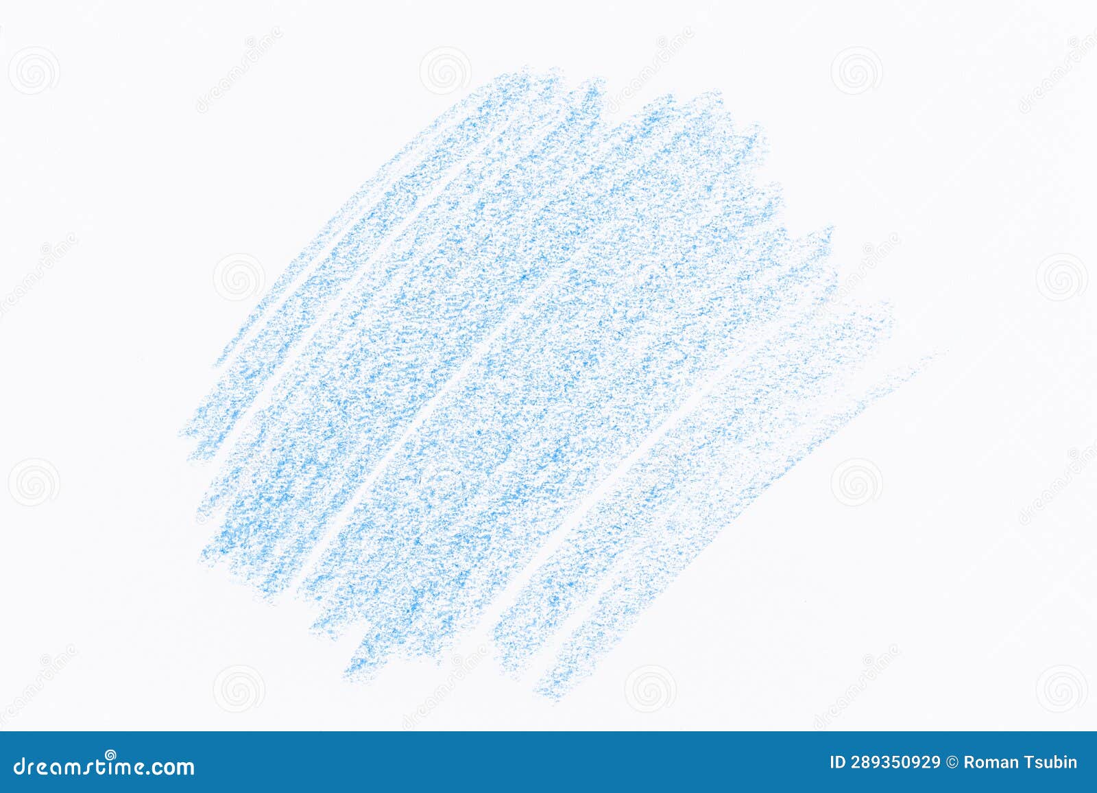 Wax Crayon Hand Drawing Blue Background Stock Image - Image of sketch ...