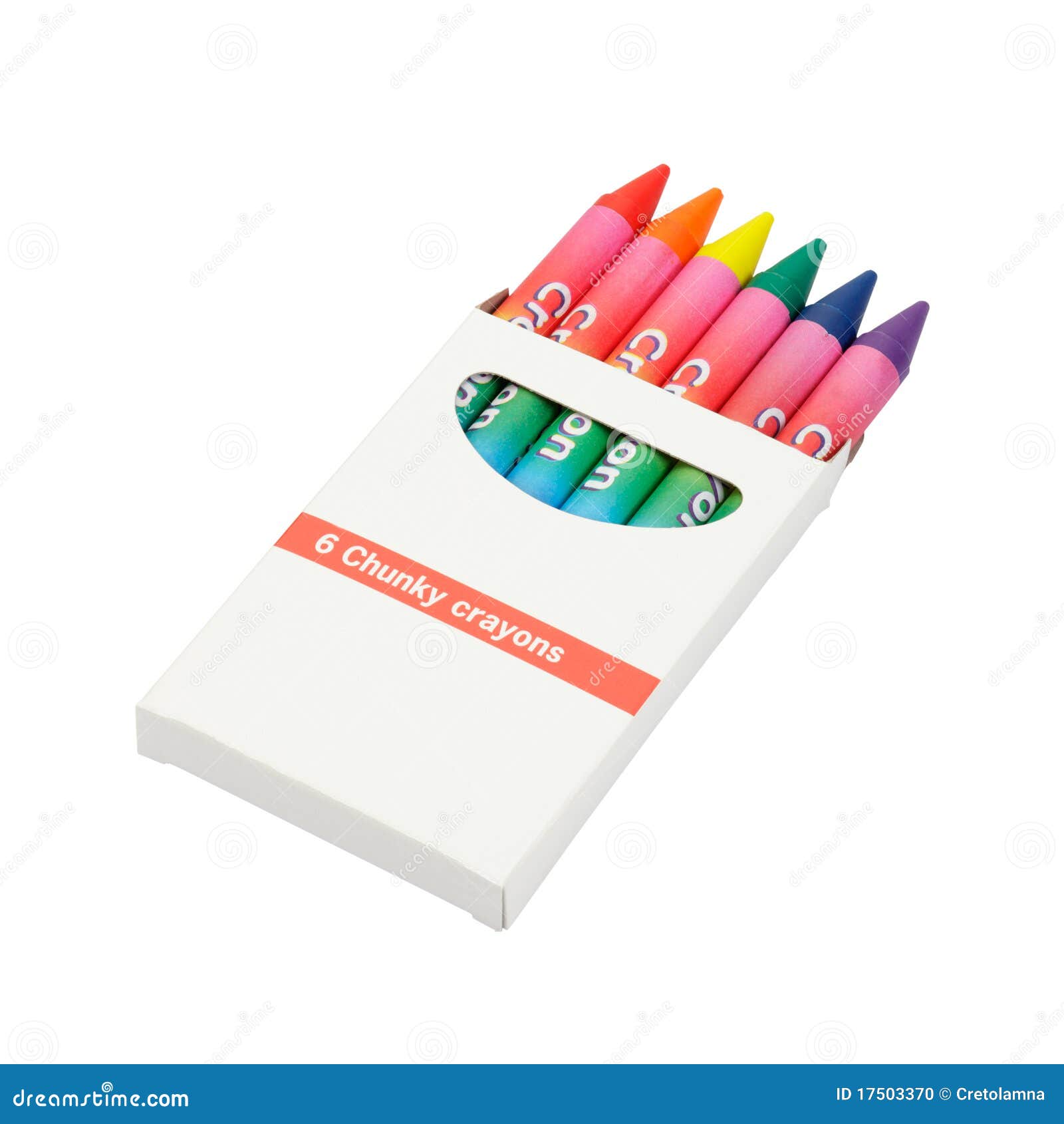 Wax crayons. stock photo. Image of white, colouring, background - 17503370