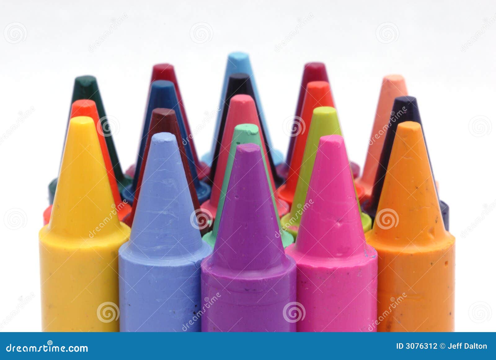 Wax Crayons stock photo. Image of classroom, colourful - 3076312