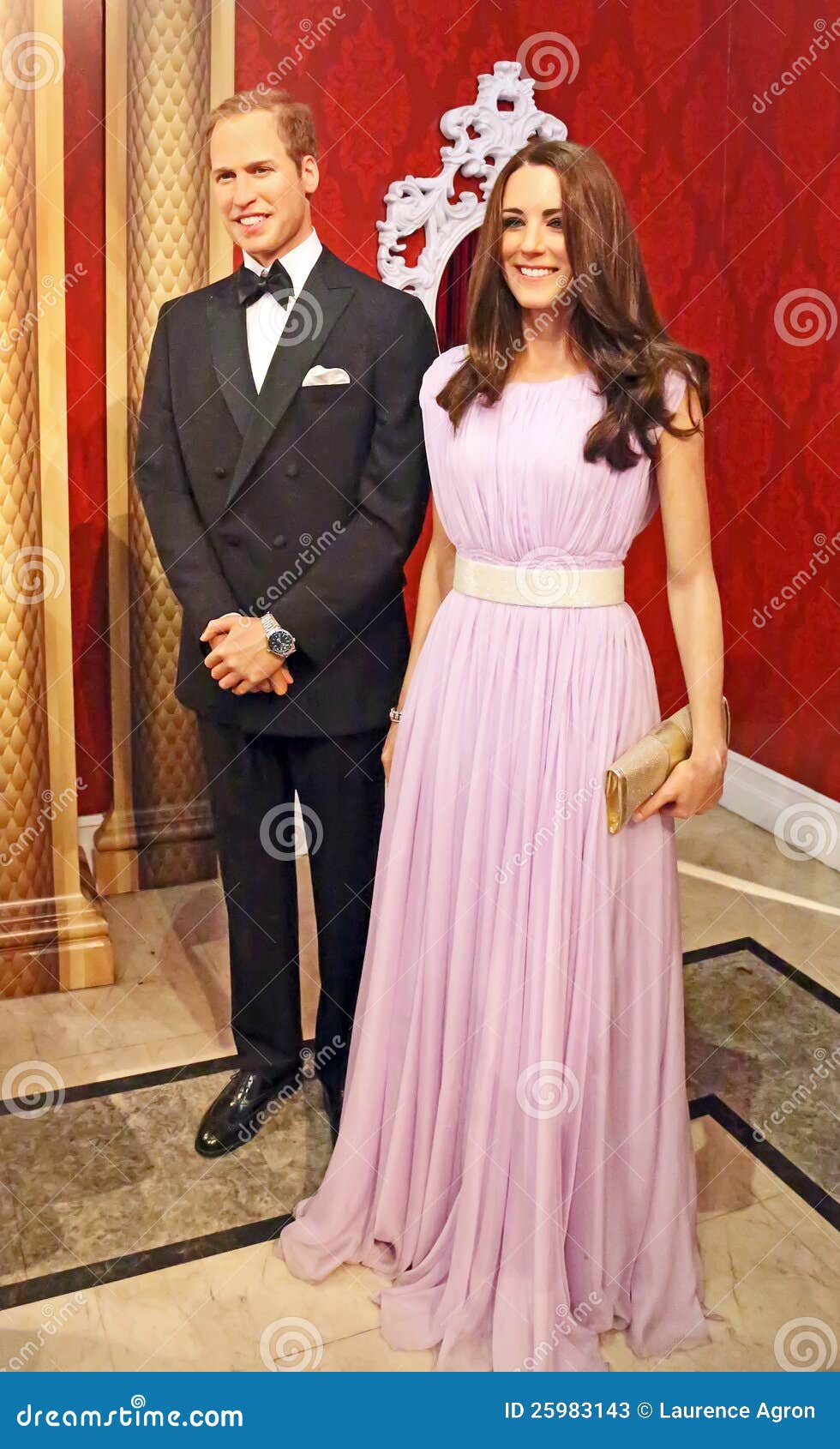 Wax Figures of Prince William and Kate Middleton in Manhattan Editorial ...