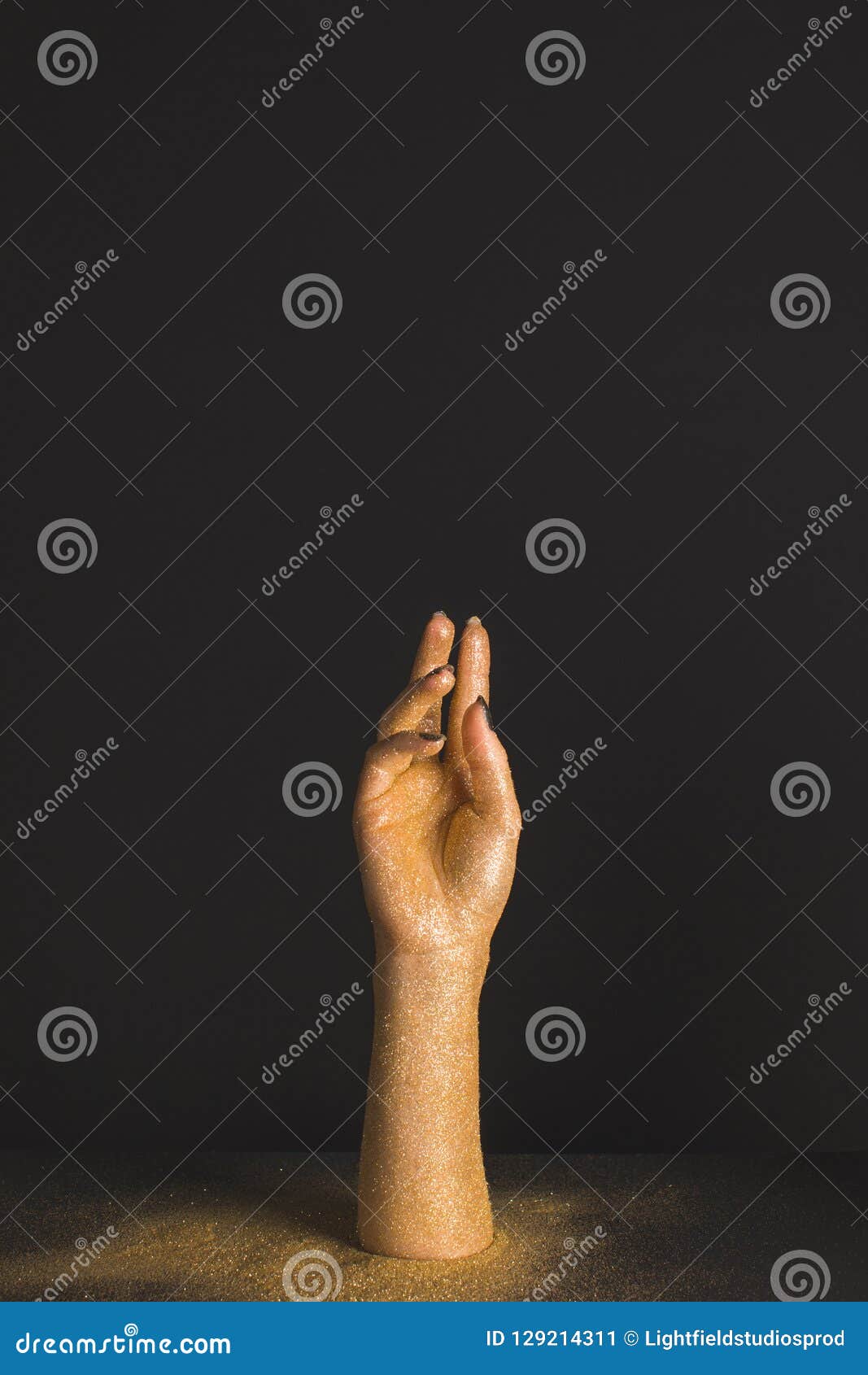 Wax hand stock image. Image of symbol, hand, glittering - 129214311