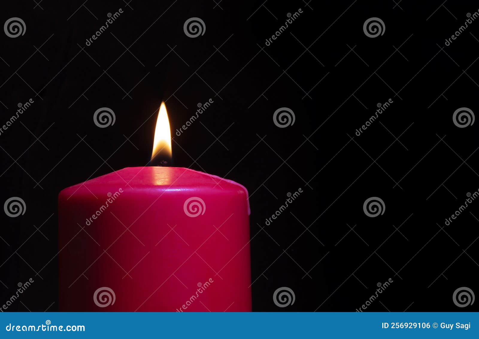 Wax Dripping from a Lit Red Candle Stock Photo - Image of candle, flame ...