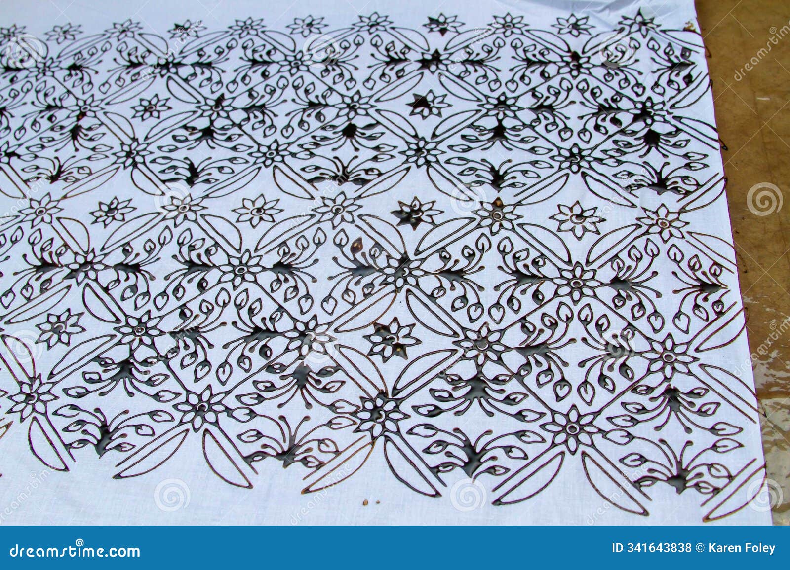 Wax pattern for Batik stock photo. Image of arts, cirebon - 341643838