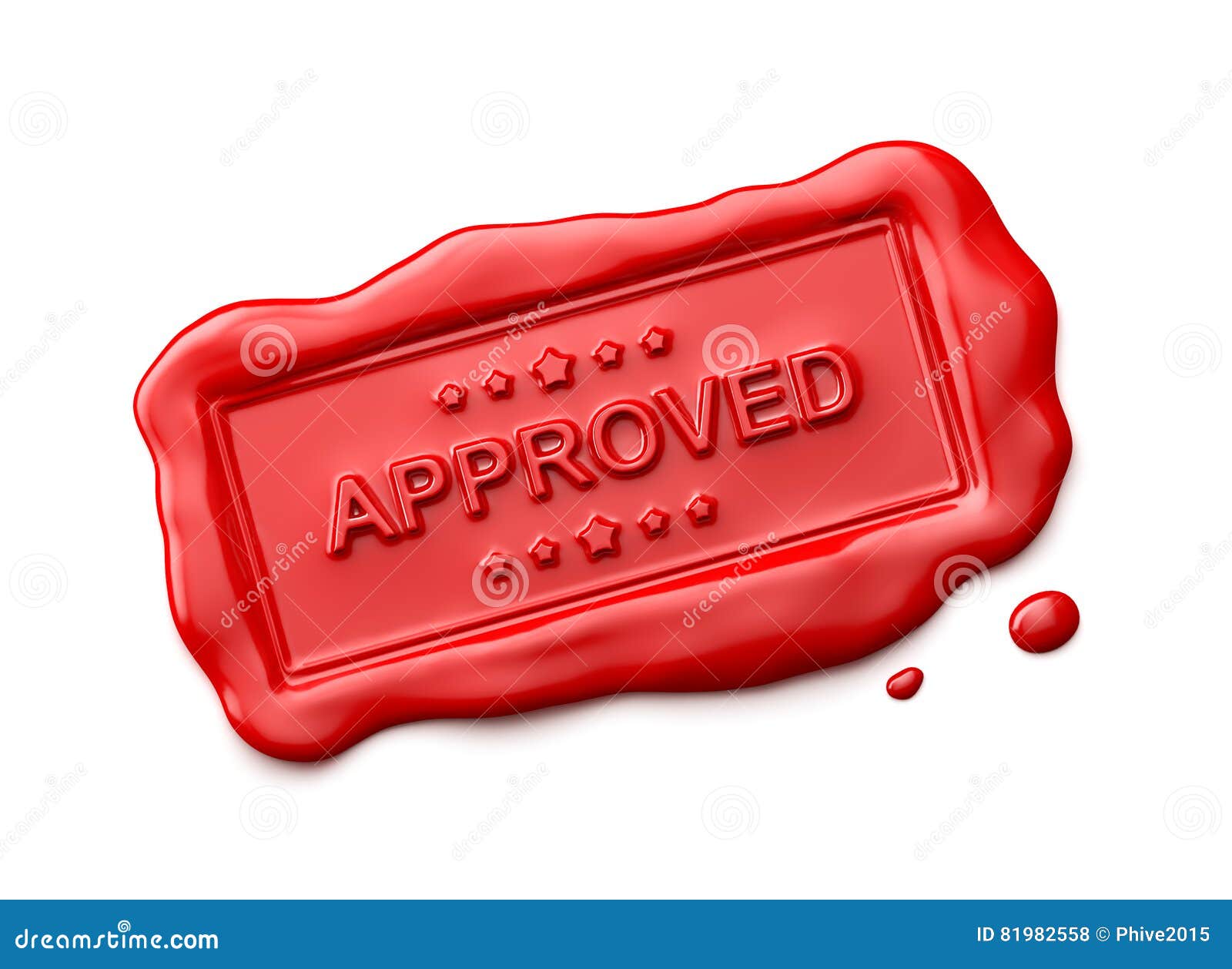 Approved Word Written With Calligraphy With Transparent Plastic Ball ...