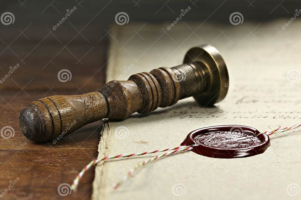 Wax seal stock image. Image of notary, notarial, cord - 82229103