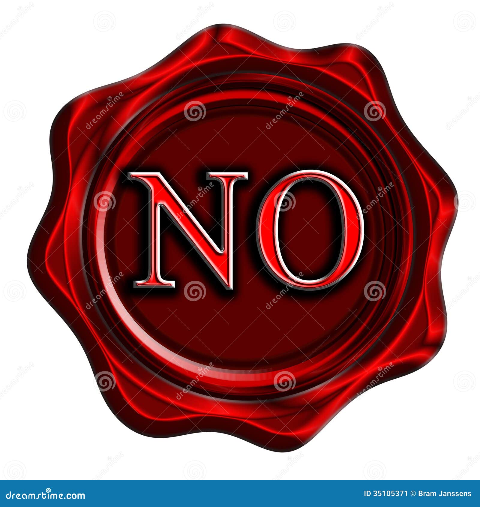 Wax seal stock illustration. Illustration of award, badge - 35105371