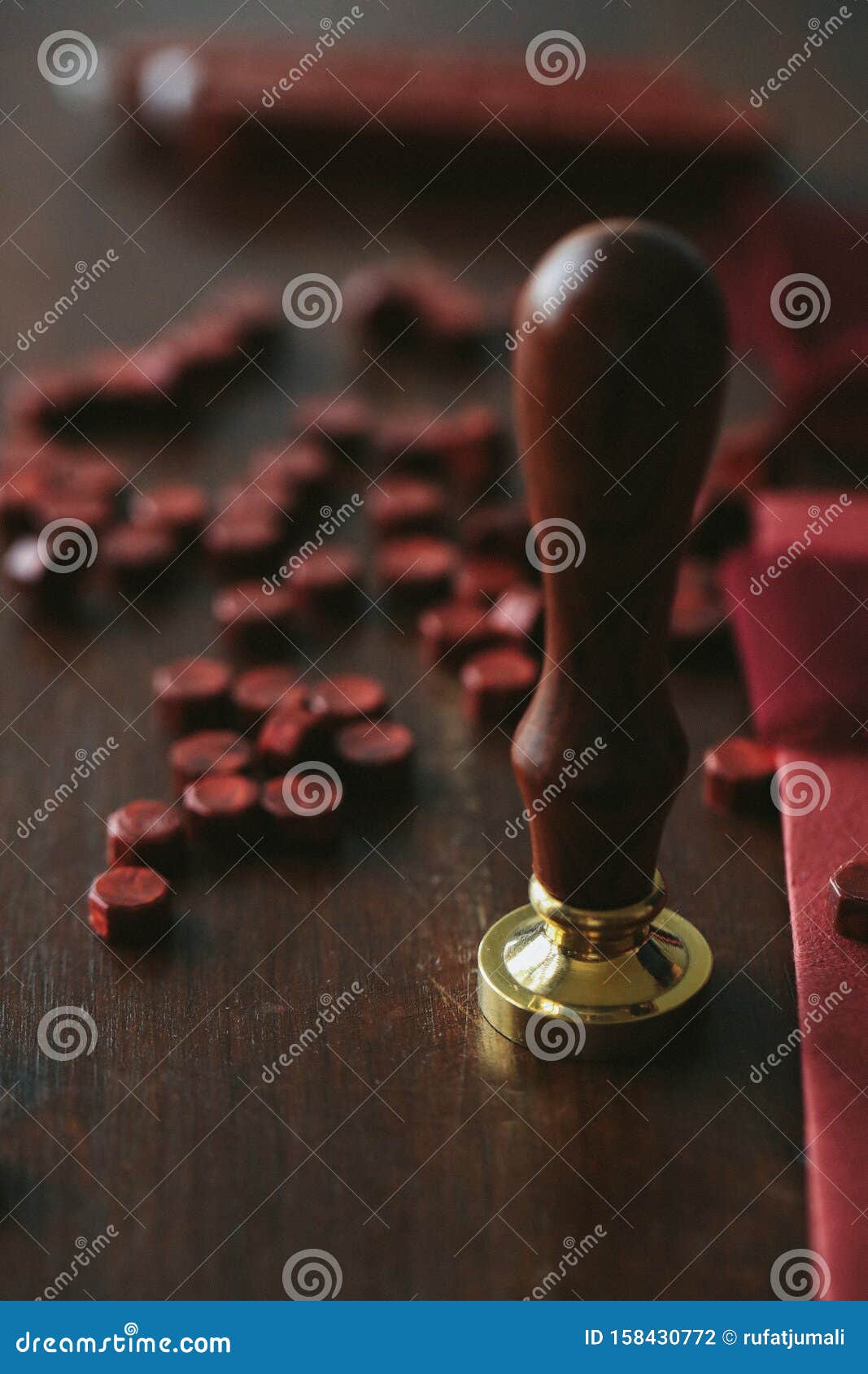 Wax stamp for mail stock photo. Image of aged, security - 158430772