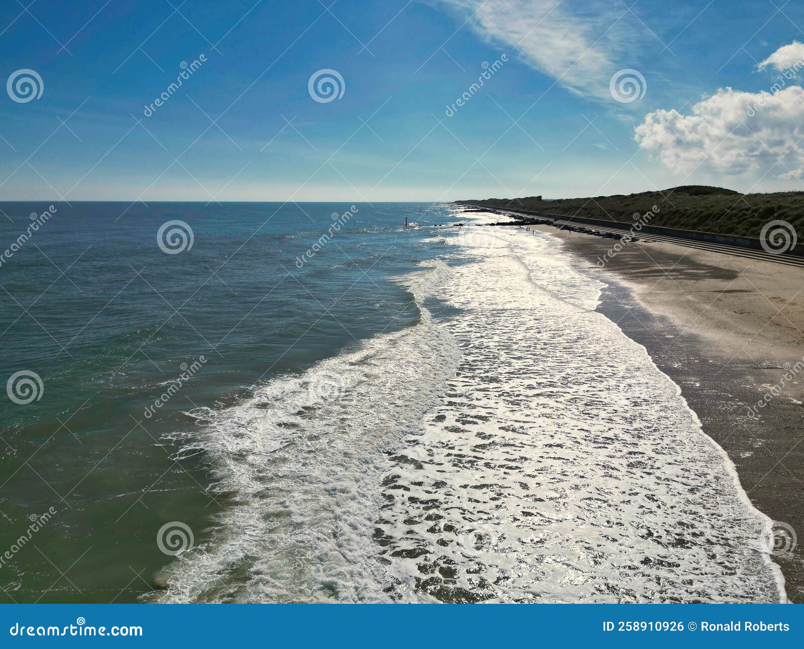 Waxham Beach in Norfolk Aerial View Stock Photo - Image of ecology ...
