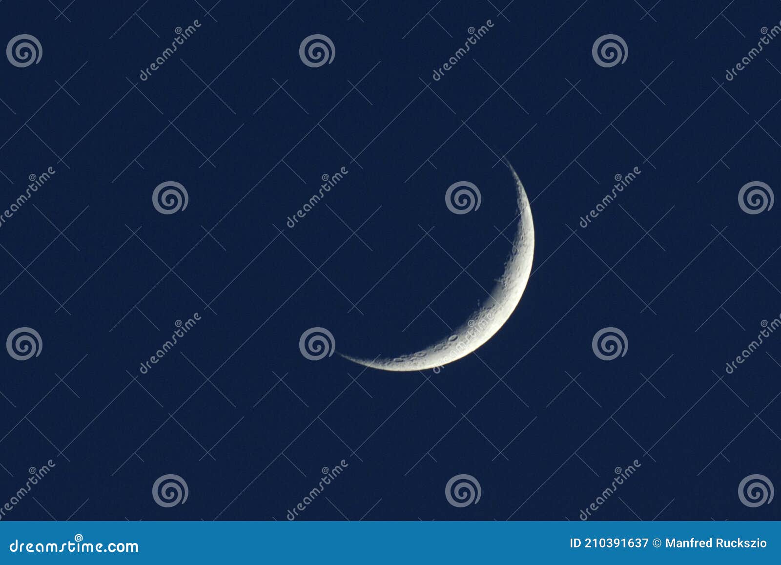 Waxing moon stock image. Image of earth, back, moon - 210391637