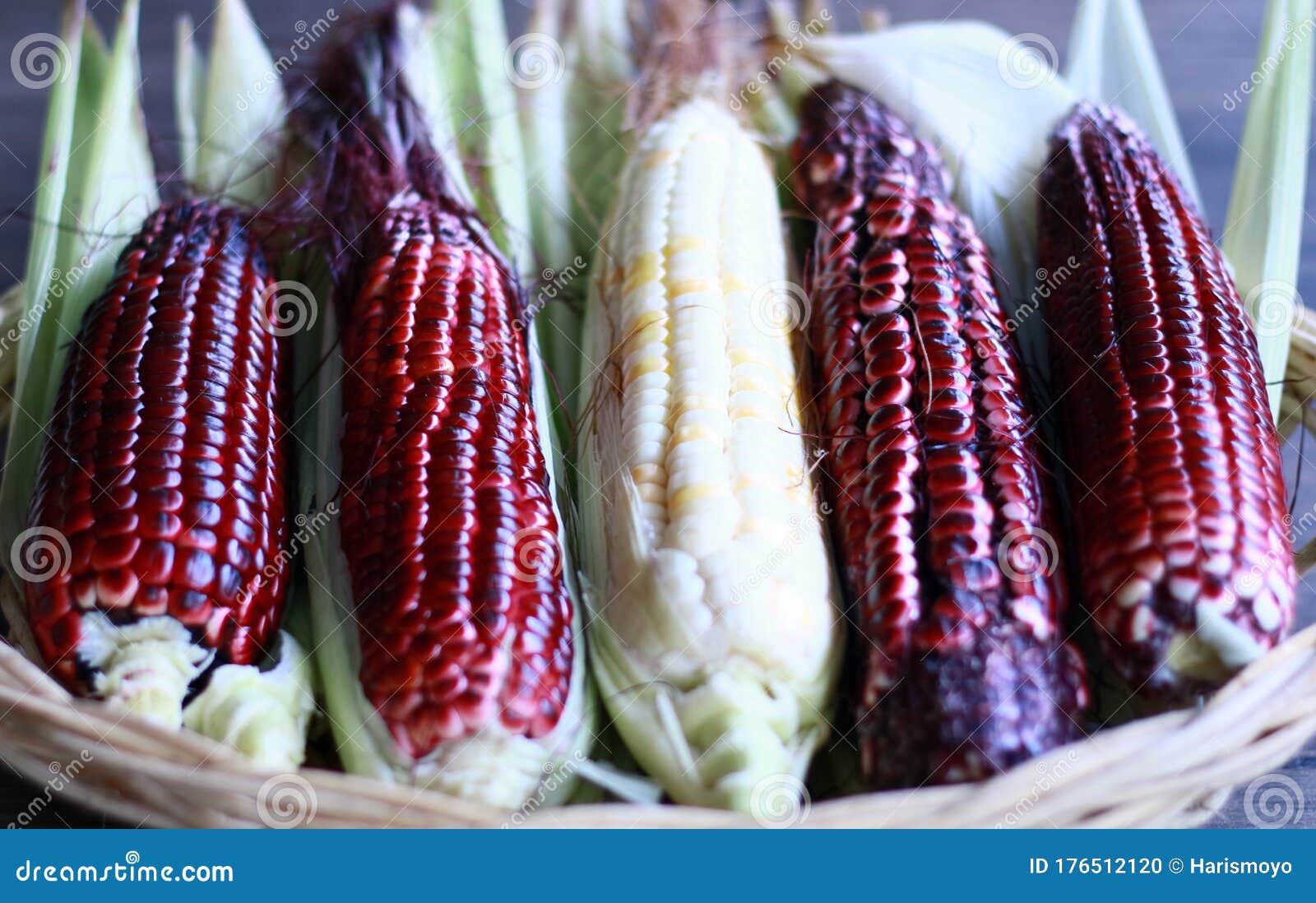 Waxy Corn or Glutinous Corn Stock Photo - Image of purple, glutinous ...