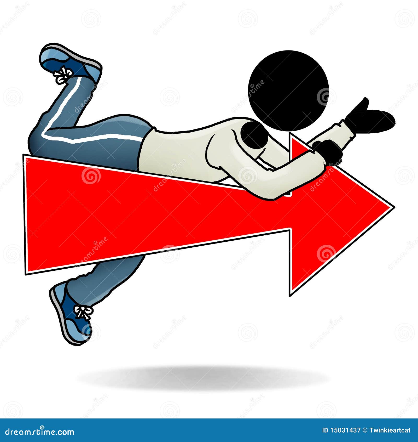 This way stock illustration. Illustration of cartoon - 15031437