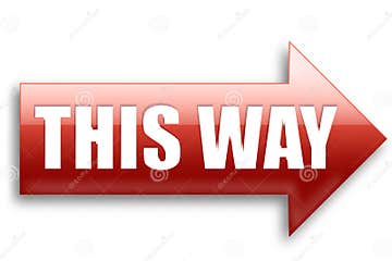 This way arrow stock illustration. Illustration of help - 10969089