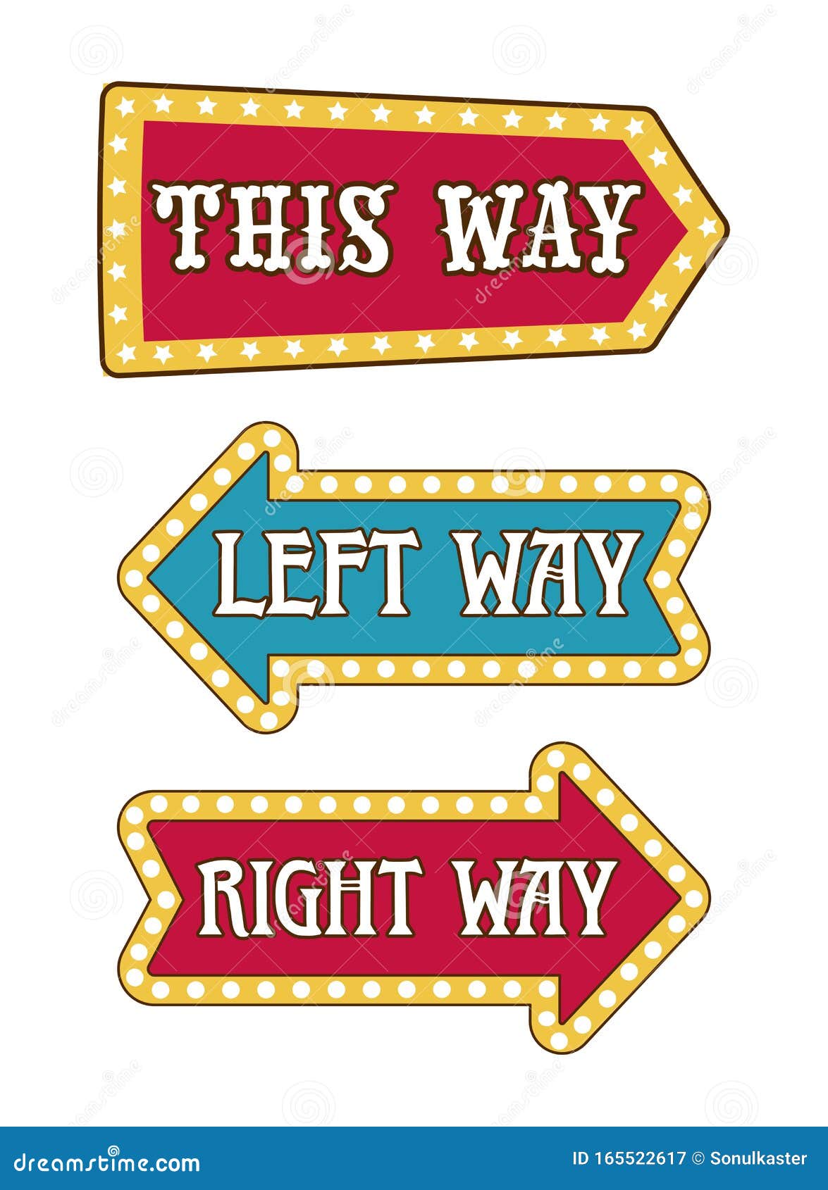 Way Arrow Pointer Isolated Icon, Direction Signboard Stock Vector ...