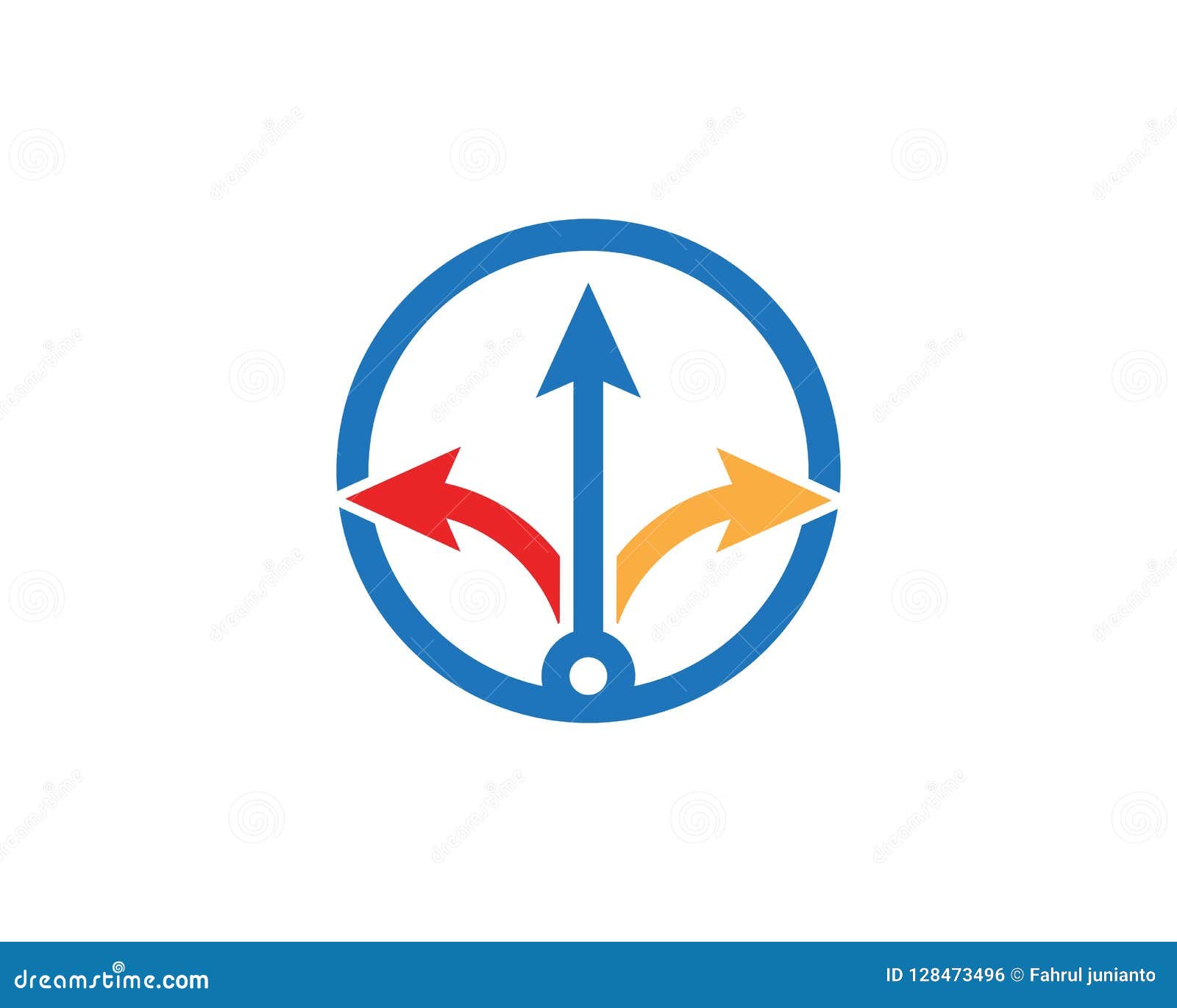 Way arrows logo template stock vector. Illustration of direction ...
