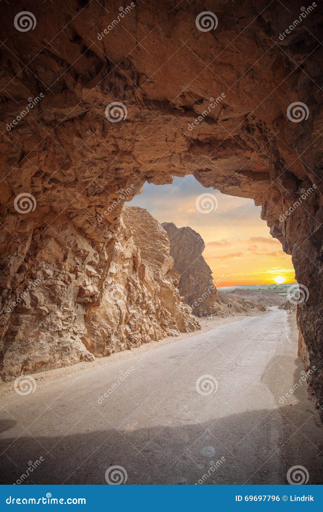 Way through the Cave in the Mountain. Stock Photo - Image of mountain ...