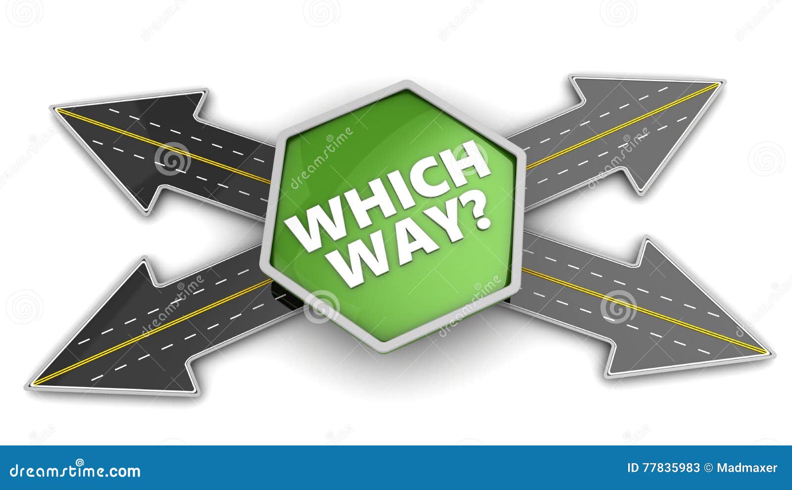 Way choice stock illustration. Illustration of symbol - 77835983