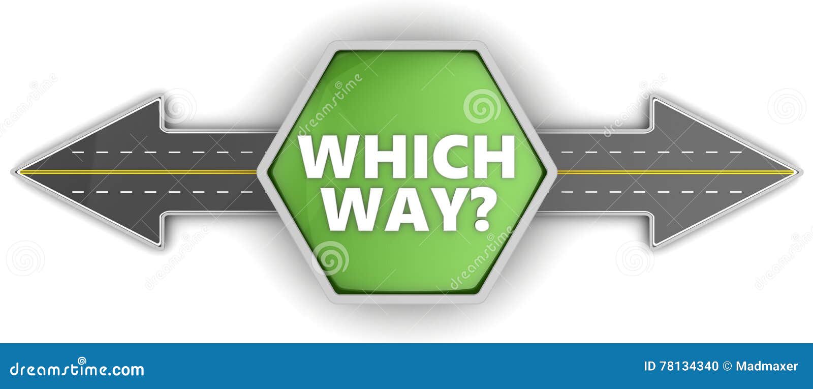 Way choice stock illustration. Illustration of arrows - 78134340