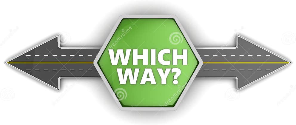Way choice stock illustration. Illustration of arrows - 78134340