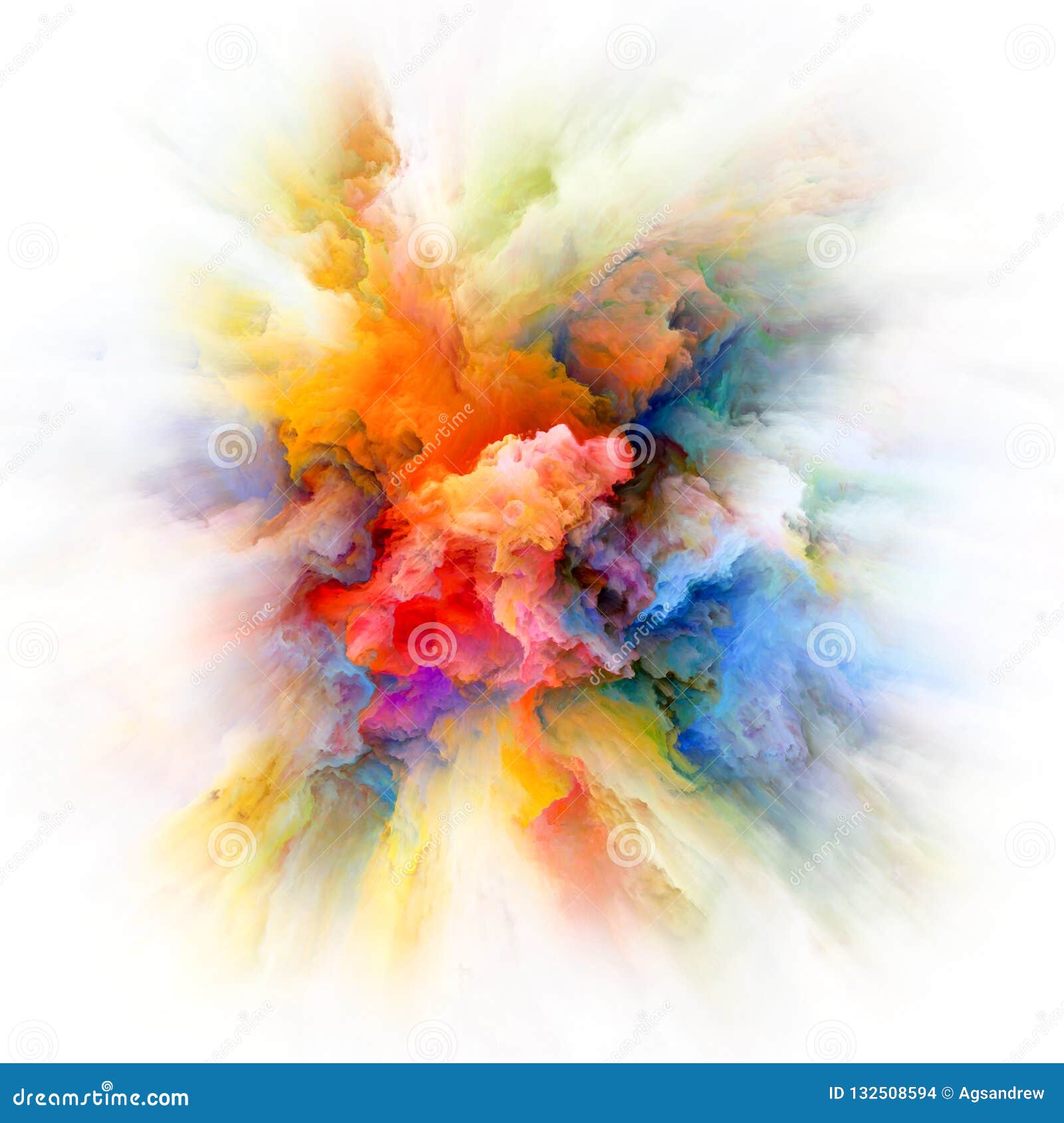 Way of Color Splash Explosion Stock Illustration - Illustration of ...