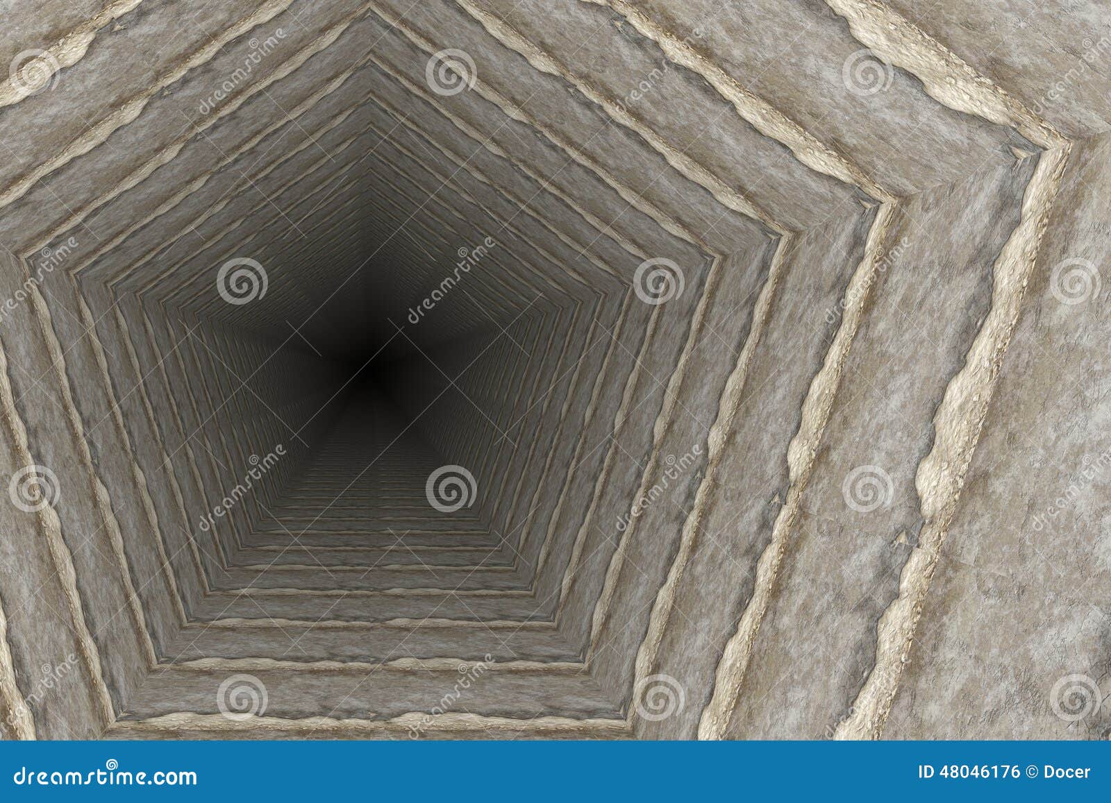 Way of Deep Hole in a Coal Mine Stock Illustration - Illustration of ...