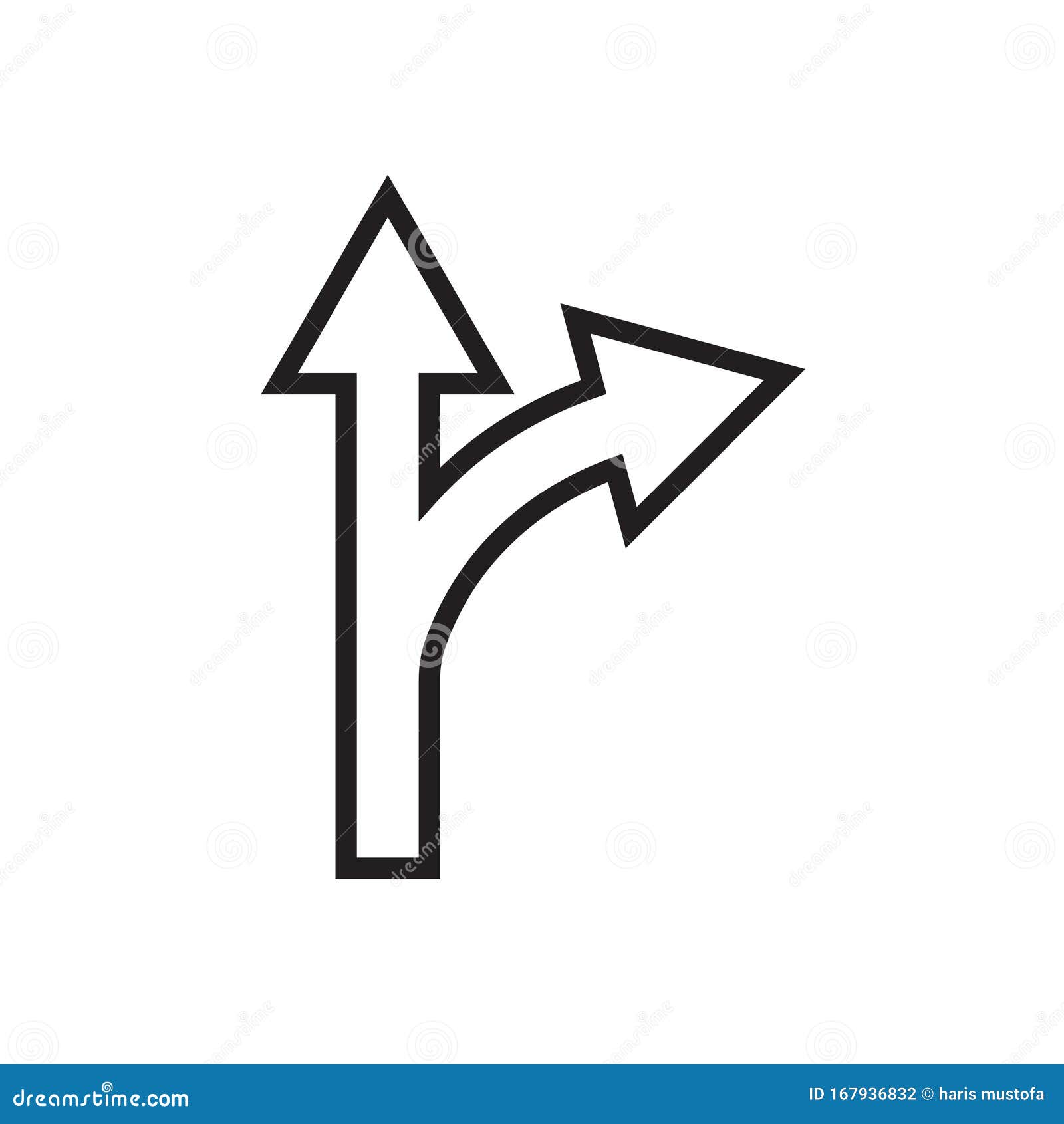 Way Direction Icon Design Template Vector Isolated Stock Vector ...