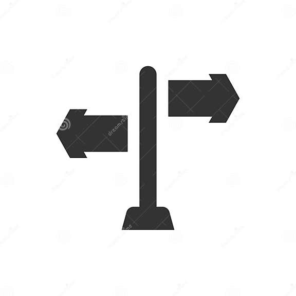 Way direction icon stock vector. Illustration of post - 174771037