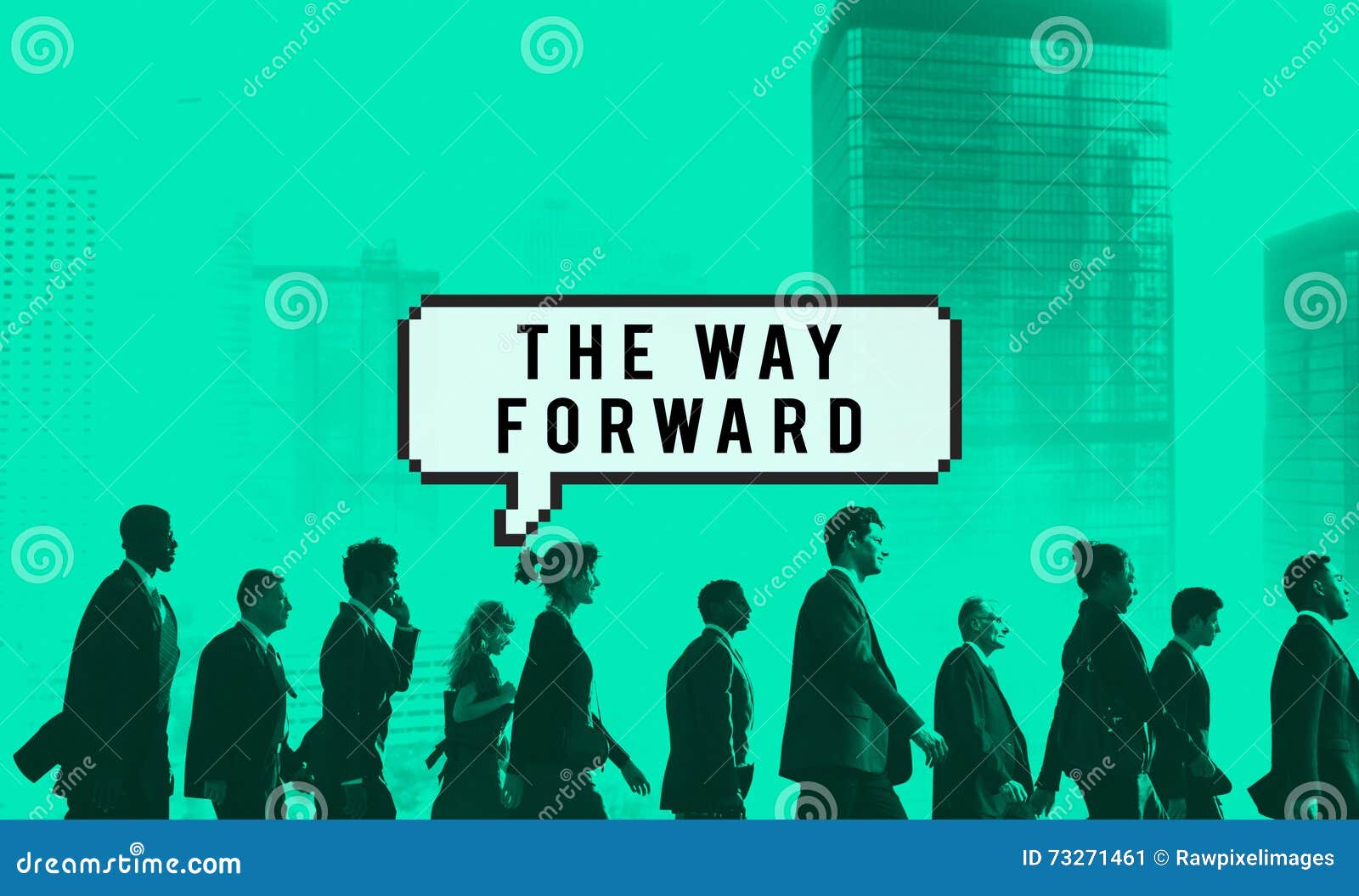 The Way Forward Aim Ahead Vision Target Success Concept Stock Image ...