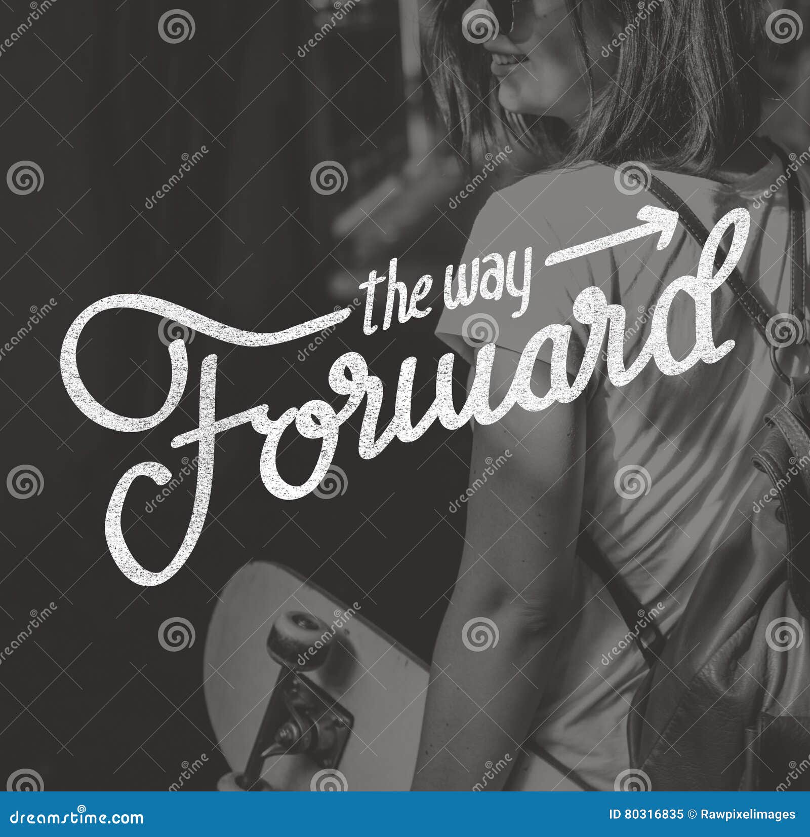 The Way Forward Aspirations Goals Target Development Concept Stock ...