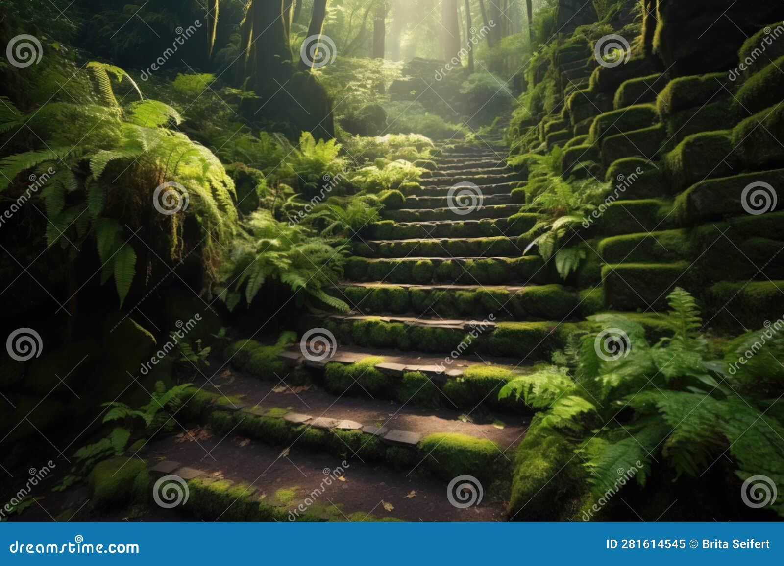 The Way Forward through a Forest of Steps. a Low Angle View of a ...