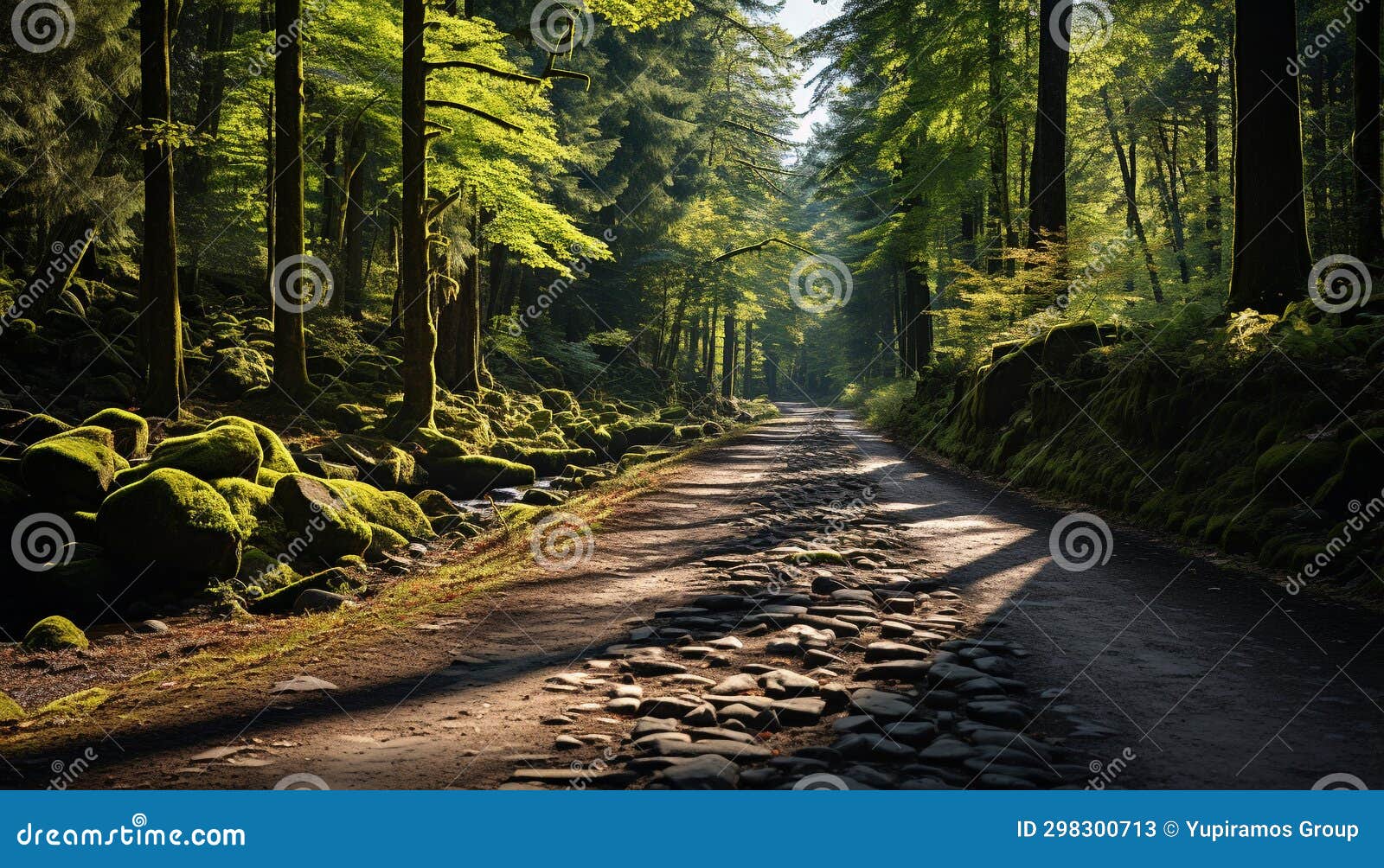 The Way Forward Nature Beauty Vanishes in Autumn Journey Generated by ...