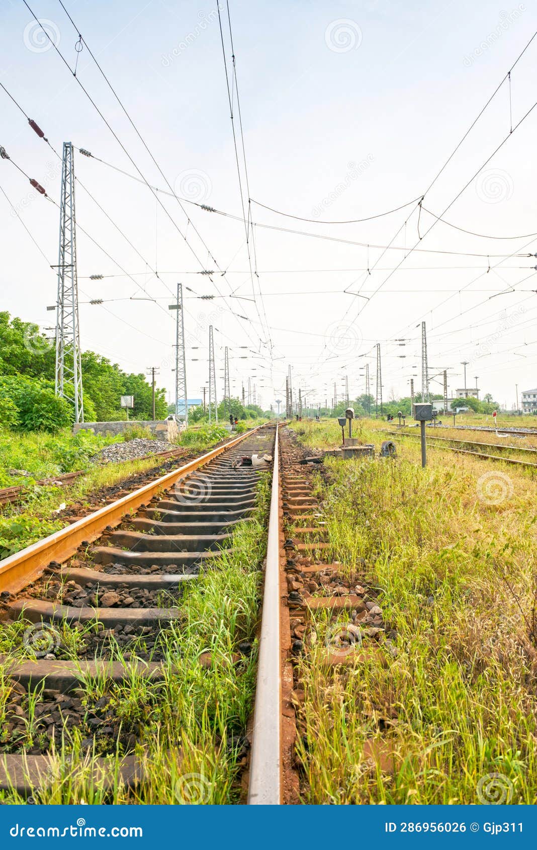 The way forward railway stock photo. Image of gravel - 286956026