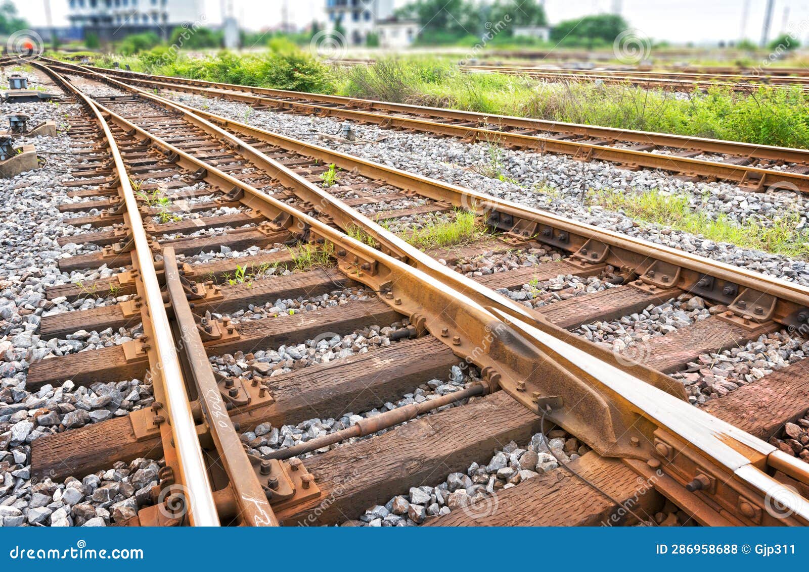 The way forward railway stock photo. Image of directional - 286958688