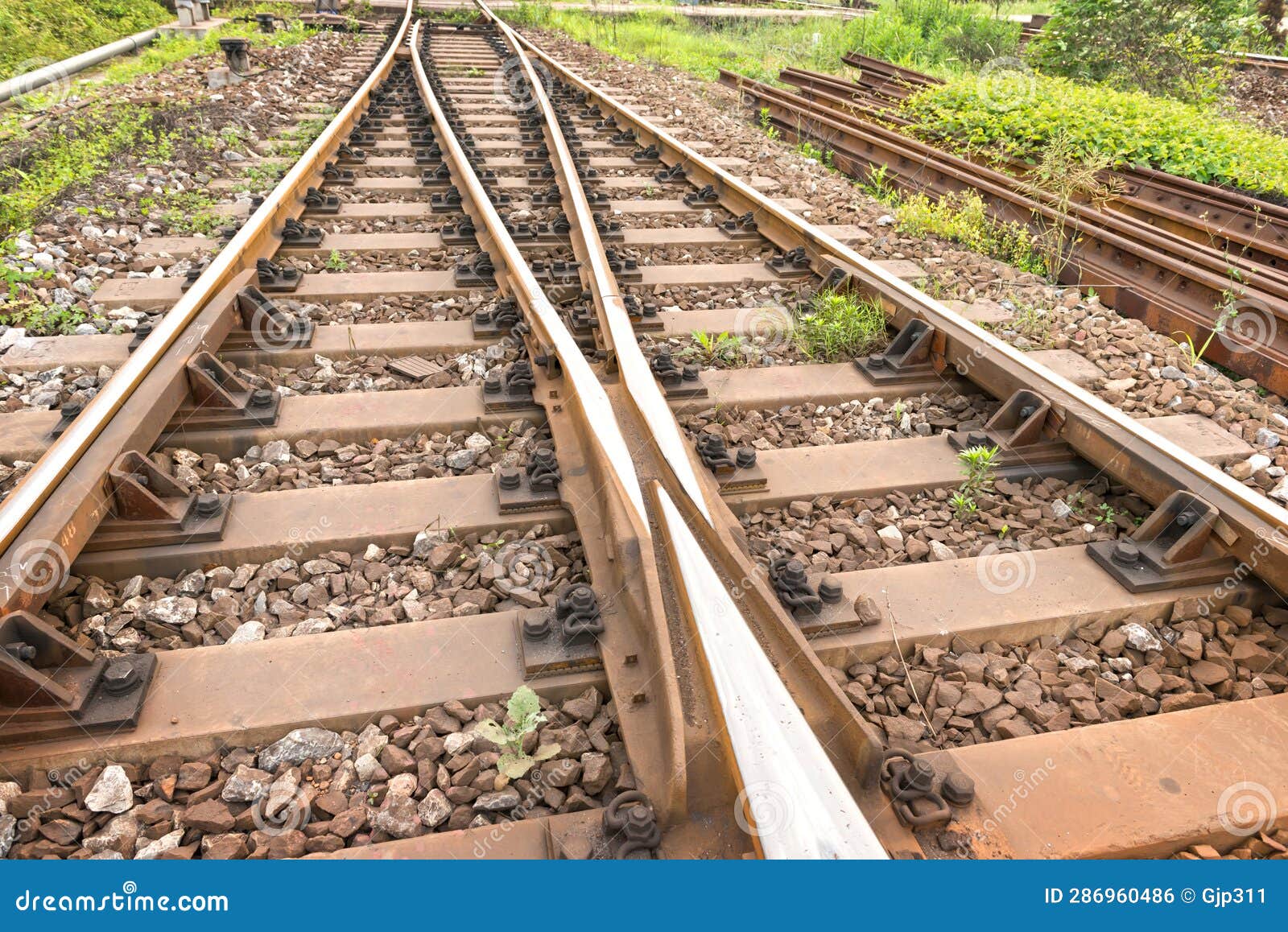 The way forward railway stock photo. Image of gravel - 286960486