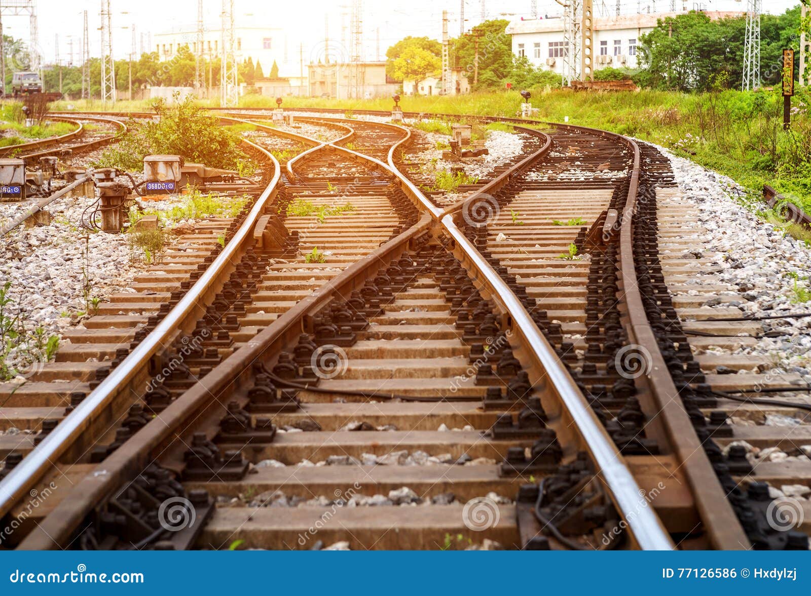The Way Forward Railway in the Station Stock Photo - Image of ...