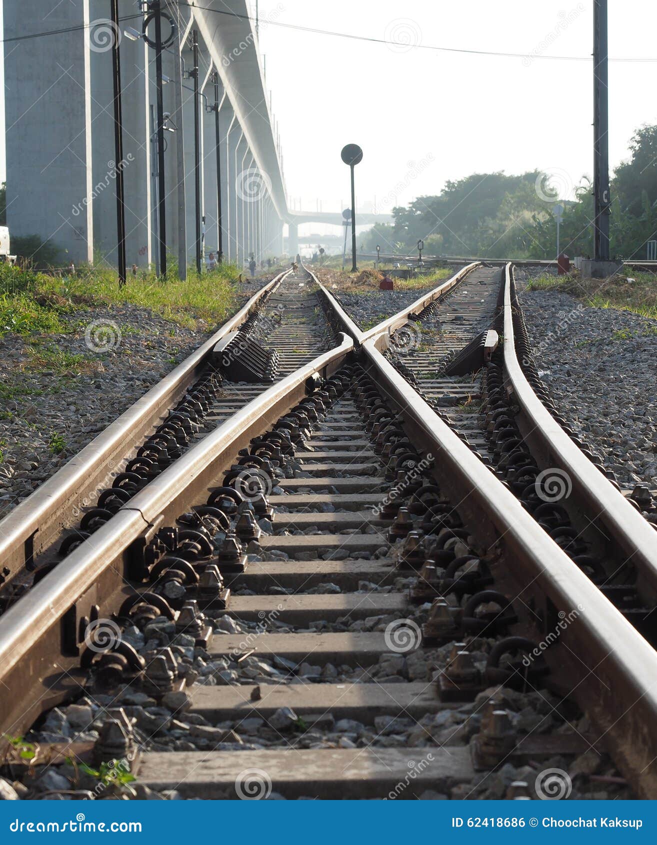 The way forward railway stock photo. Image of diminishing - 62418686
