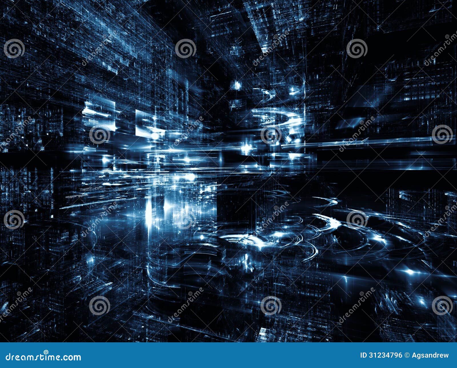 Way of Fractal World stock illustration. Illustration of rectangular ...