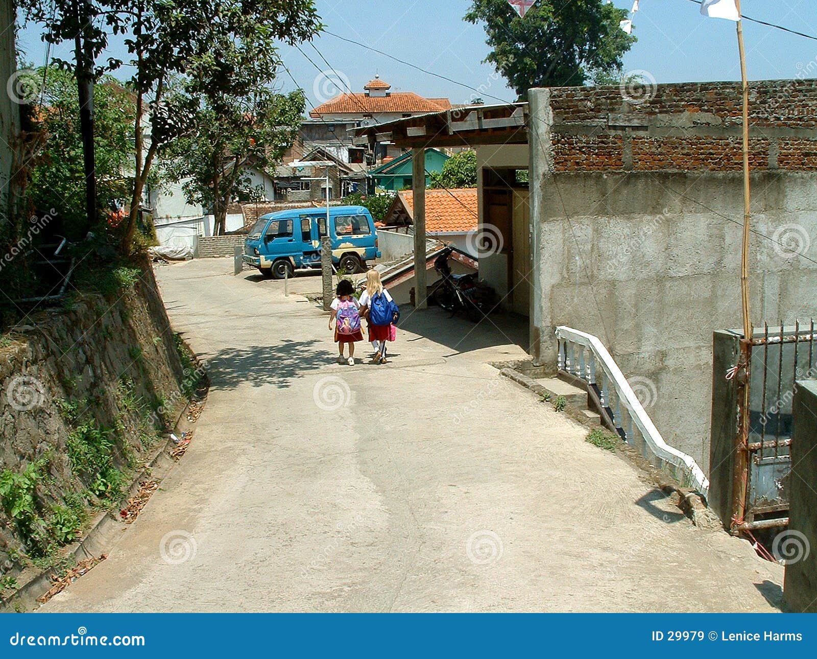 Way home from school stock image. Image of hold, life, bags - 29979