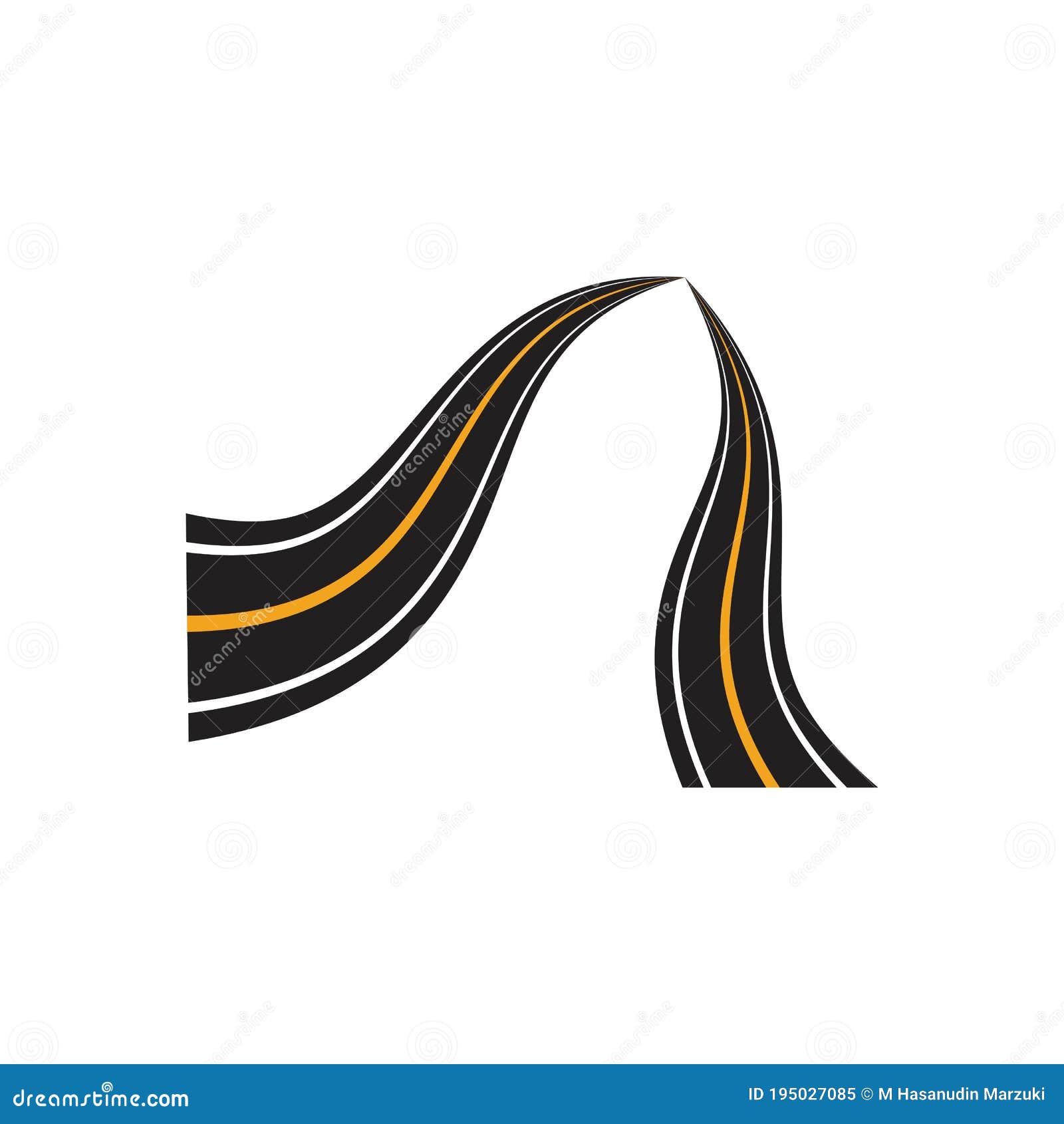 Way logo vector stock vector. Illustration of road, speed - 195027085