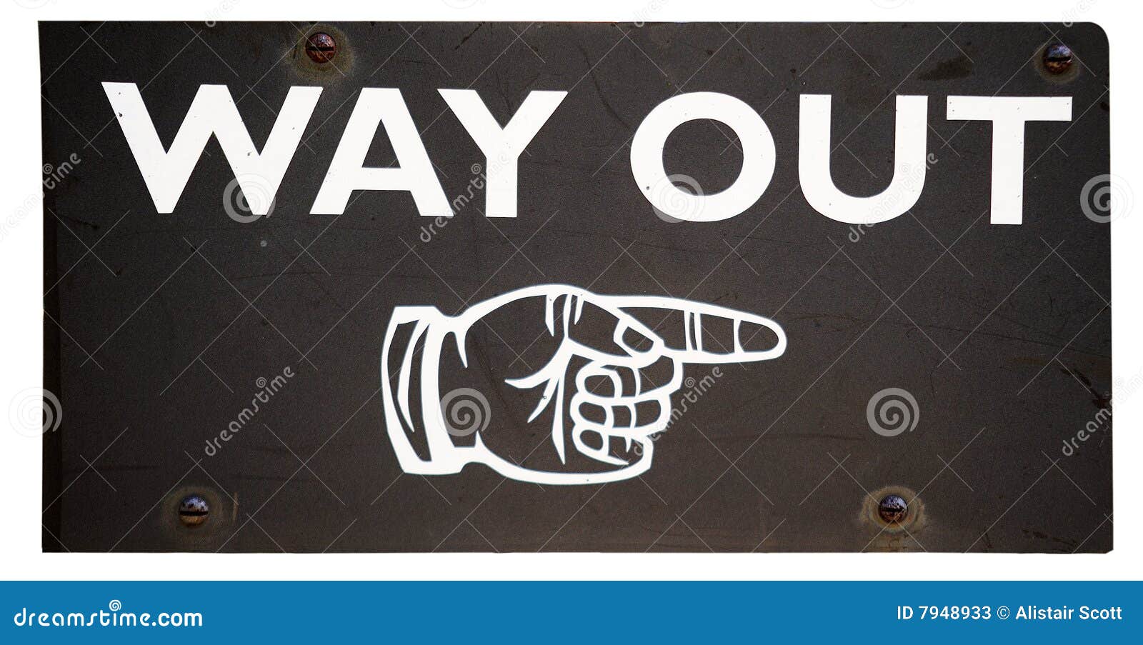 Way out stock image. Image of sign, symbol, arrow, signboard - 7948933