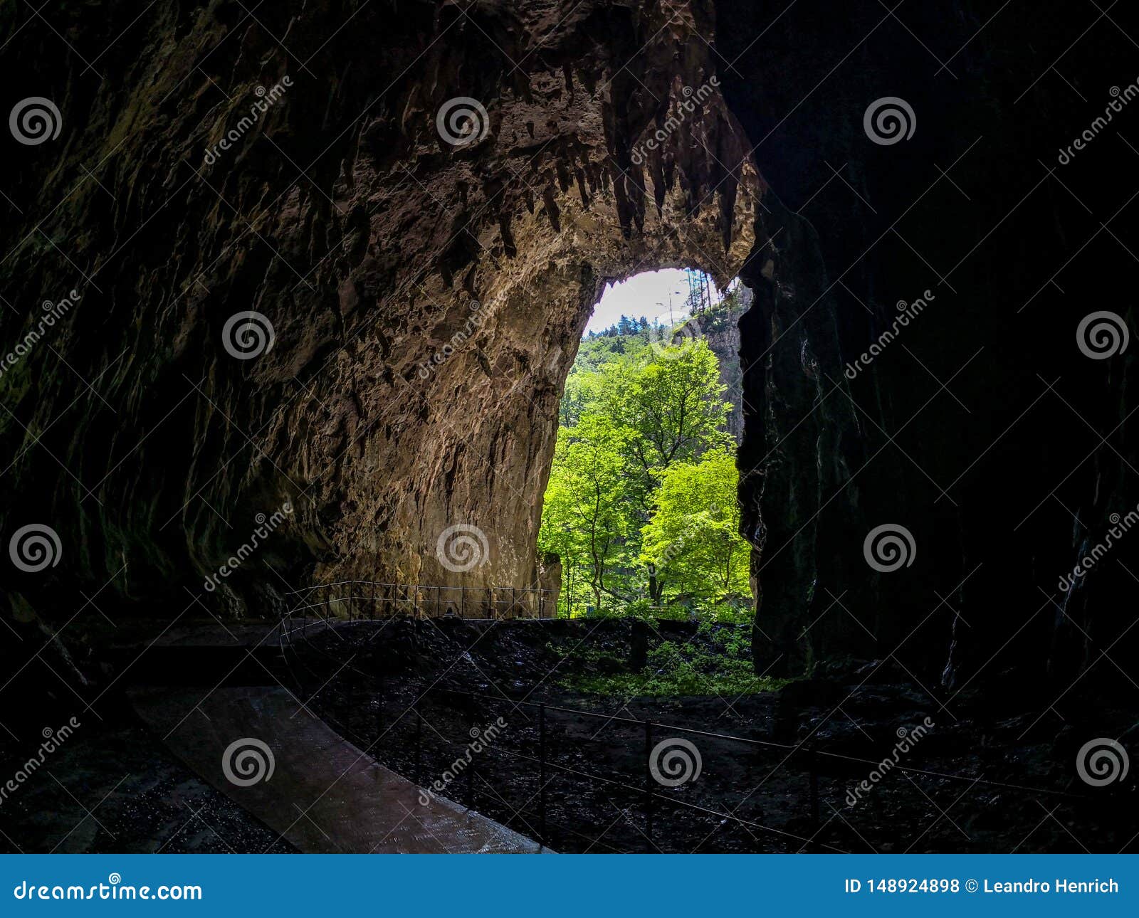 Grotto And Pathway Of Cavern Temple Stock Photo | CartoonDealer.com ...