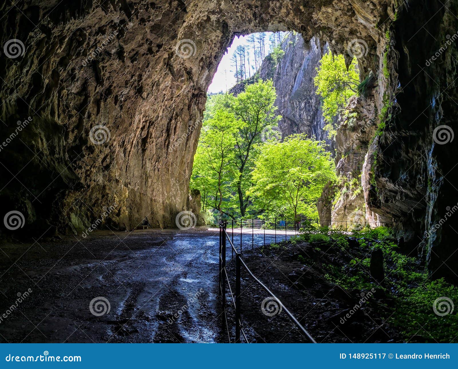 Grotto And Pathway Of Cavern Temple Stock Photo | CartoonDealer.com ...