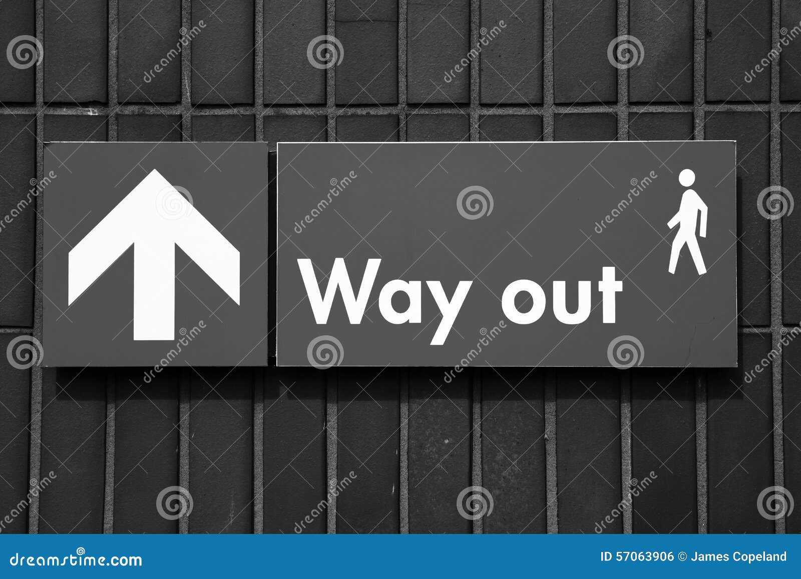 Way out sign stock photo. Image of street, sign - 57063906