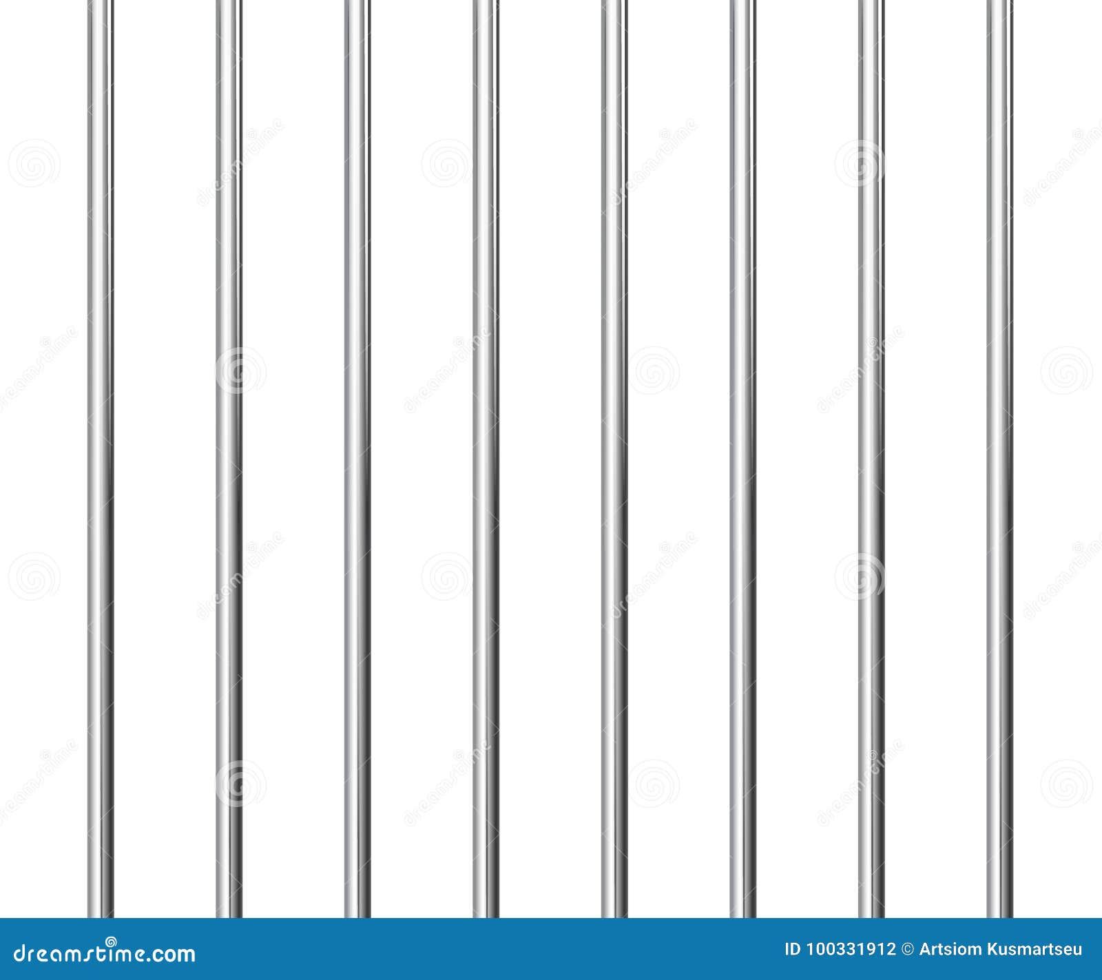 Prison Grid. Metal Cage. Vector Illustration Isolated On White ...
