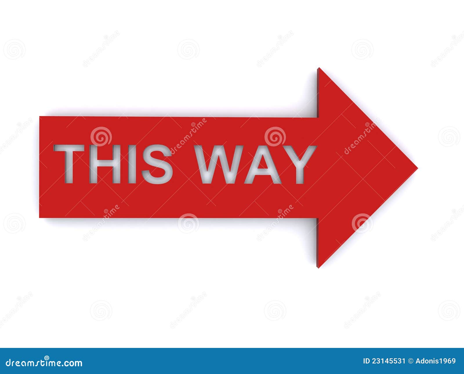 This way sign stock illustration. Illustration of graphical - 23145531