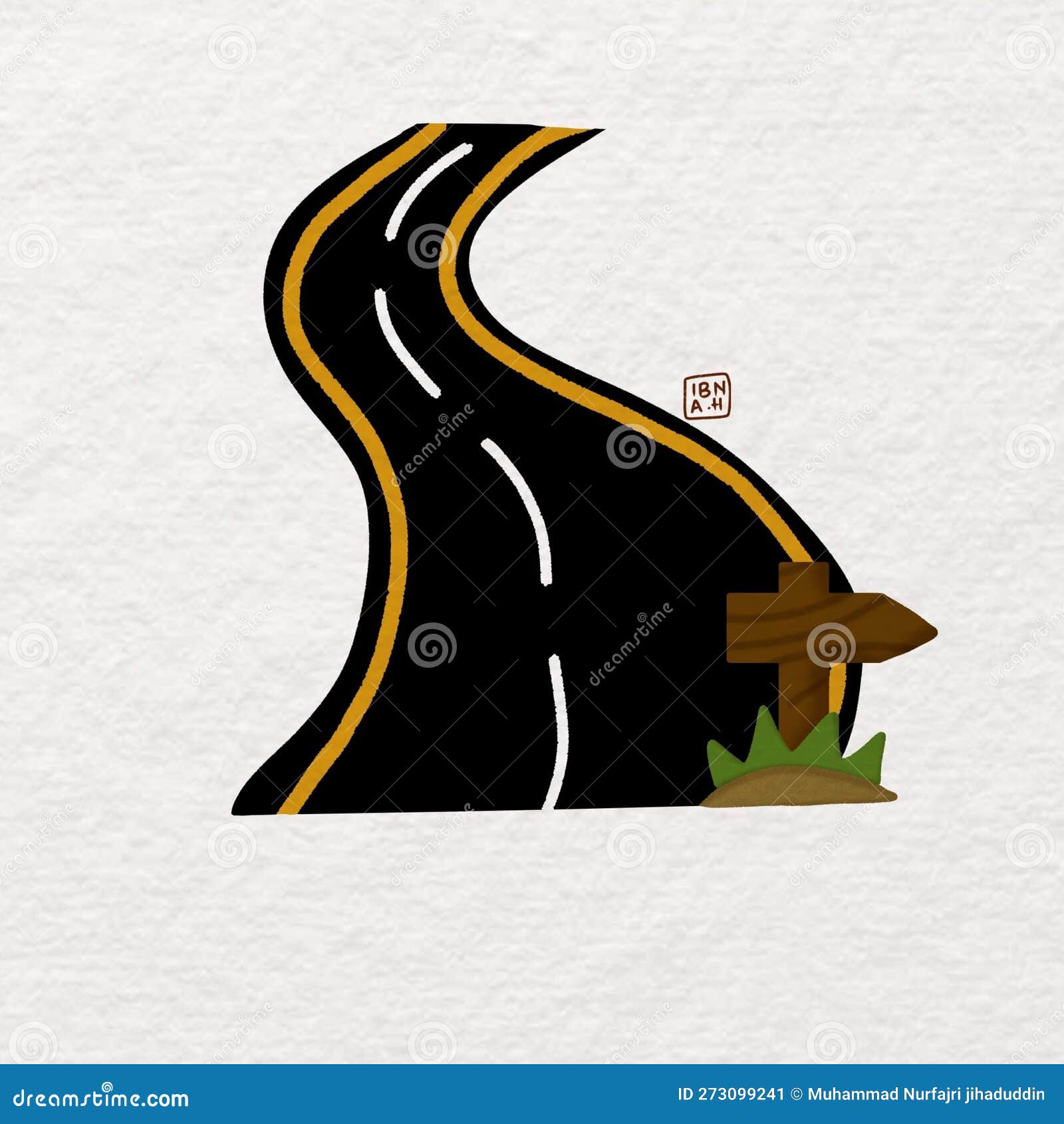 A Way and Sign Vektor Art Animated Stock Illustration - Illustration of ...