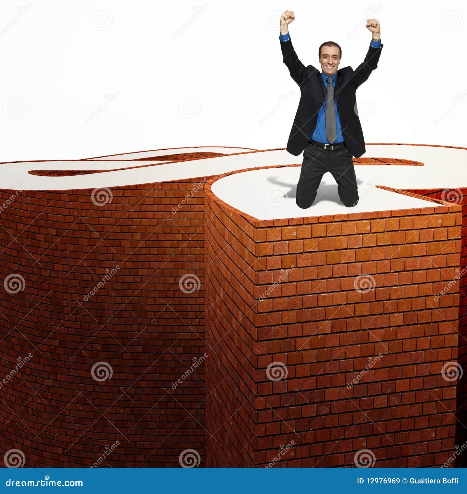 Way of success stock image. Image of teeth, office, happy - 12976969