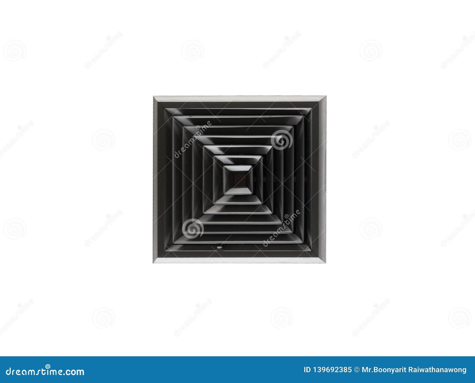 Square Ceiling Diffuser,Supply Air Diffuser Isolated on White ...